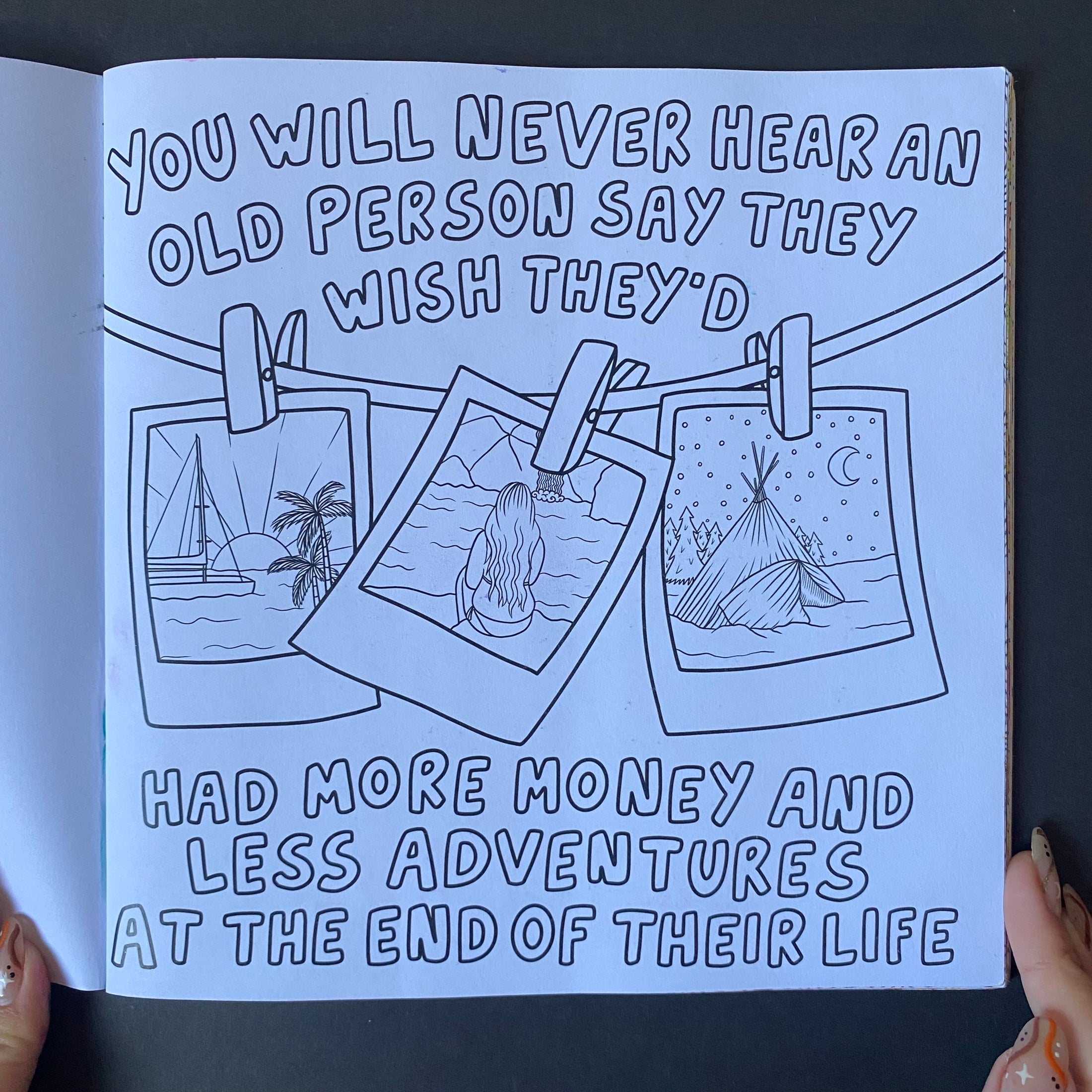 Messages to My Younger Self Colouring Book – calmoverchaosltd