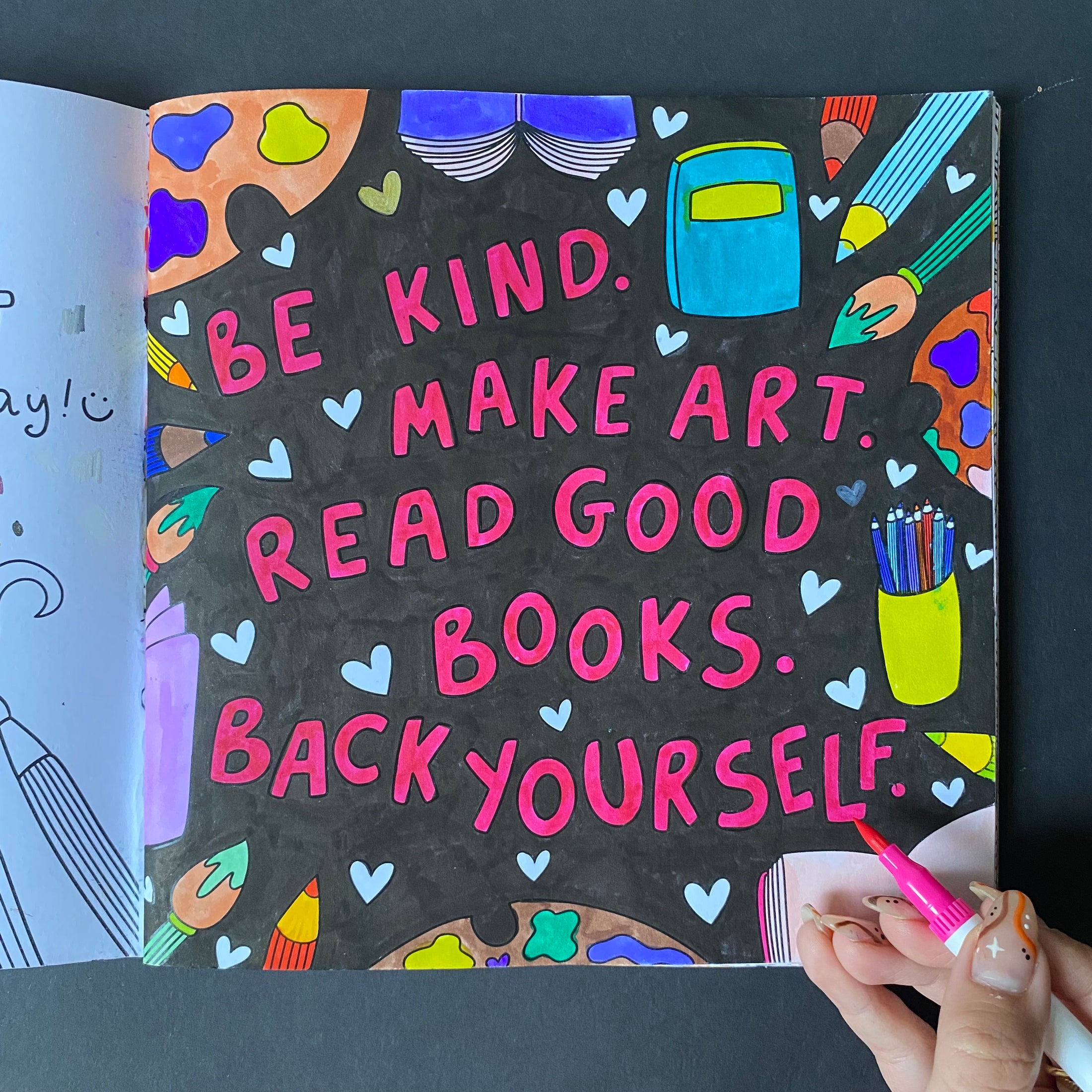 Messages to My Younger Self Colouring Book – calmoverchaosltd