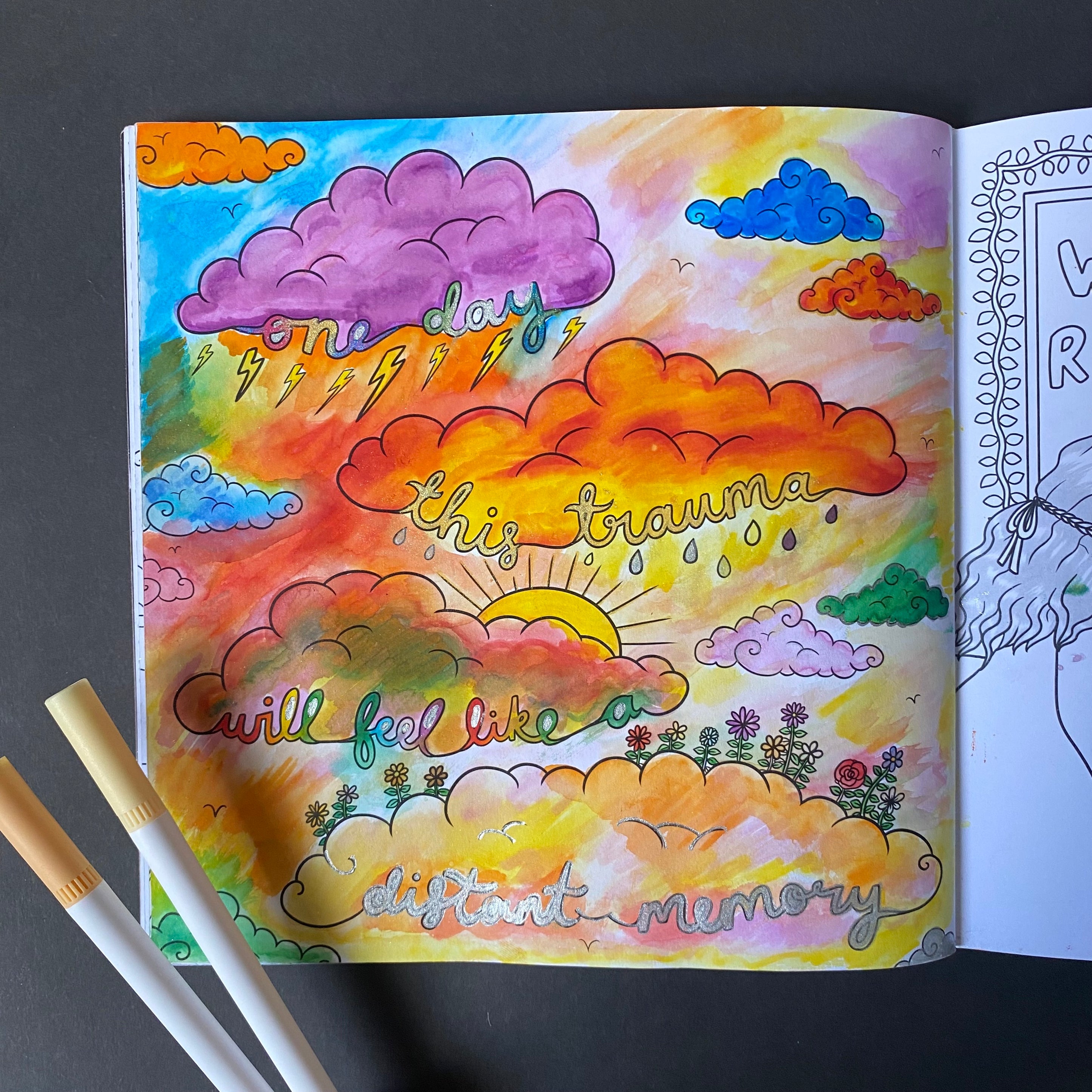 Messages to My Younger Self Colouring Book – calmoverchaosltd