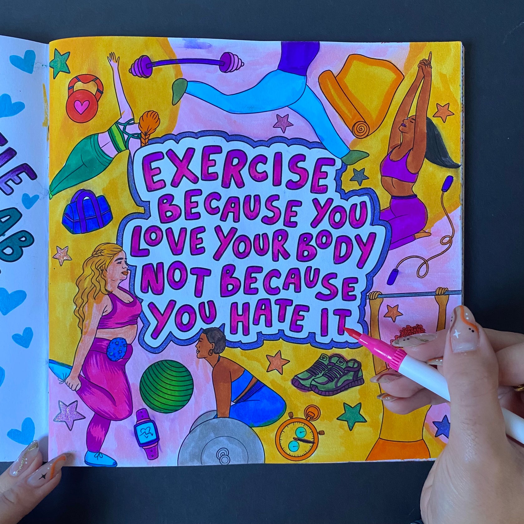 Messages to My Younger Self Colouring Book – calmoverchaosltd